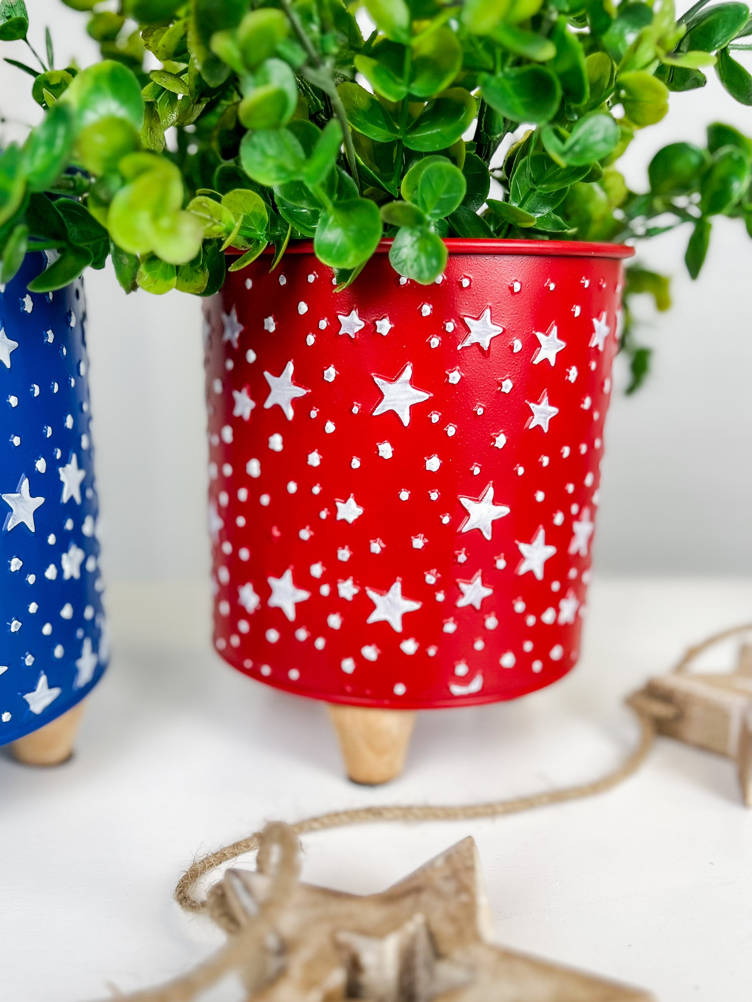 Whitewash Star Container – Ankeny | Real Deals